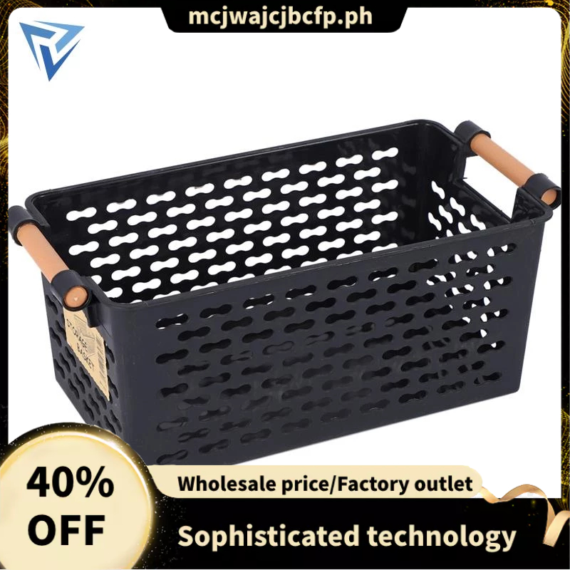 Plastic Desktop Storage Basket Rectangular Bathroom Portable Storage Box Bath Basket Kitchen ...