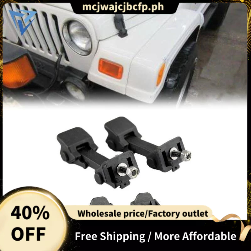 1 Pair Front Hood Latch Catch & Bracket 55395652AC for Jeep Wrangler JK ...