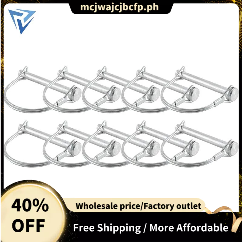 10Pcs Wire Lock Pin, 5/16 Inch Shaft Locking Pin Hitch Pin with Round ...