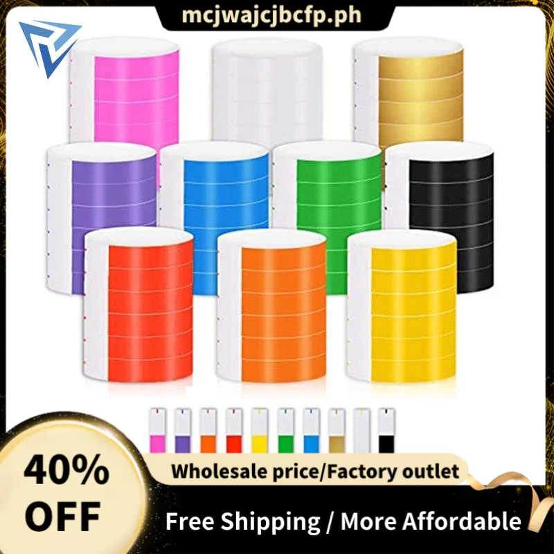 1000 Pcs Paper Wristbands Waterproof Neon Wristbands For Events Suitable For Parties Wristbands