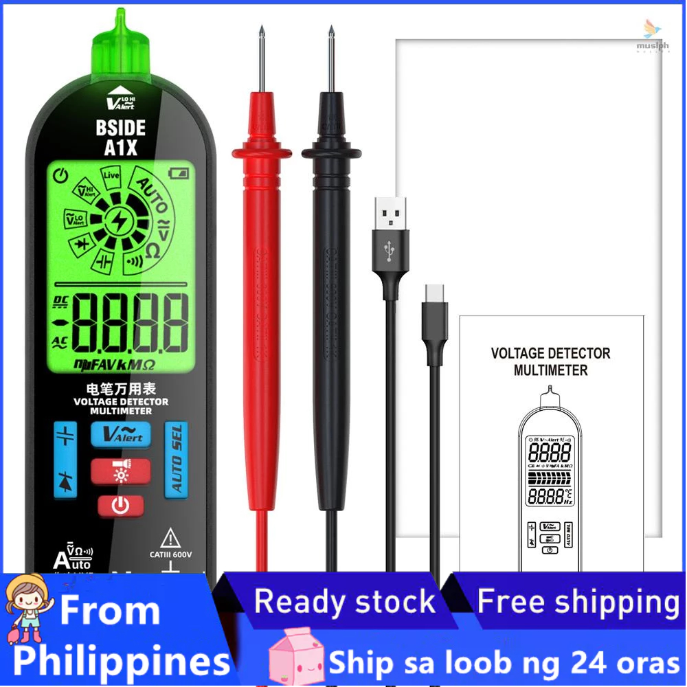 BSIDE Handheld Digital Multimeter Electric Test Pen Professional ...