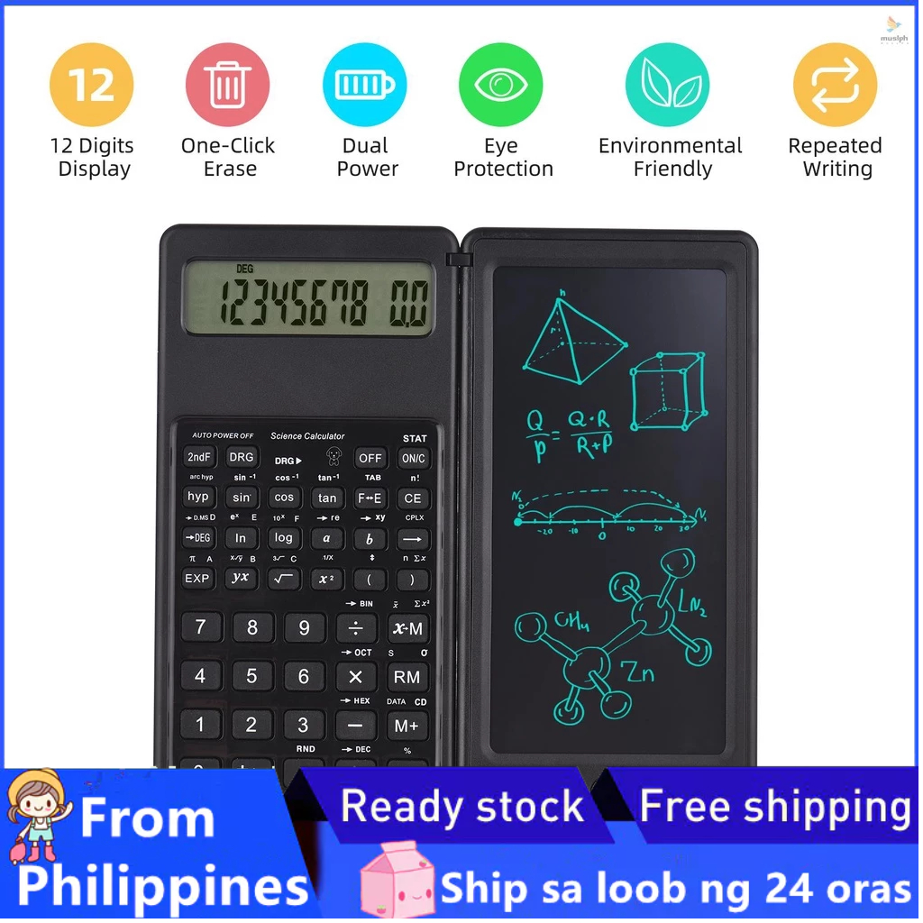 Calculator with LCD Writing Tablet Desktop Calculators 10 Digits ...