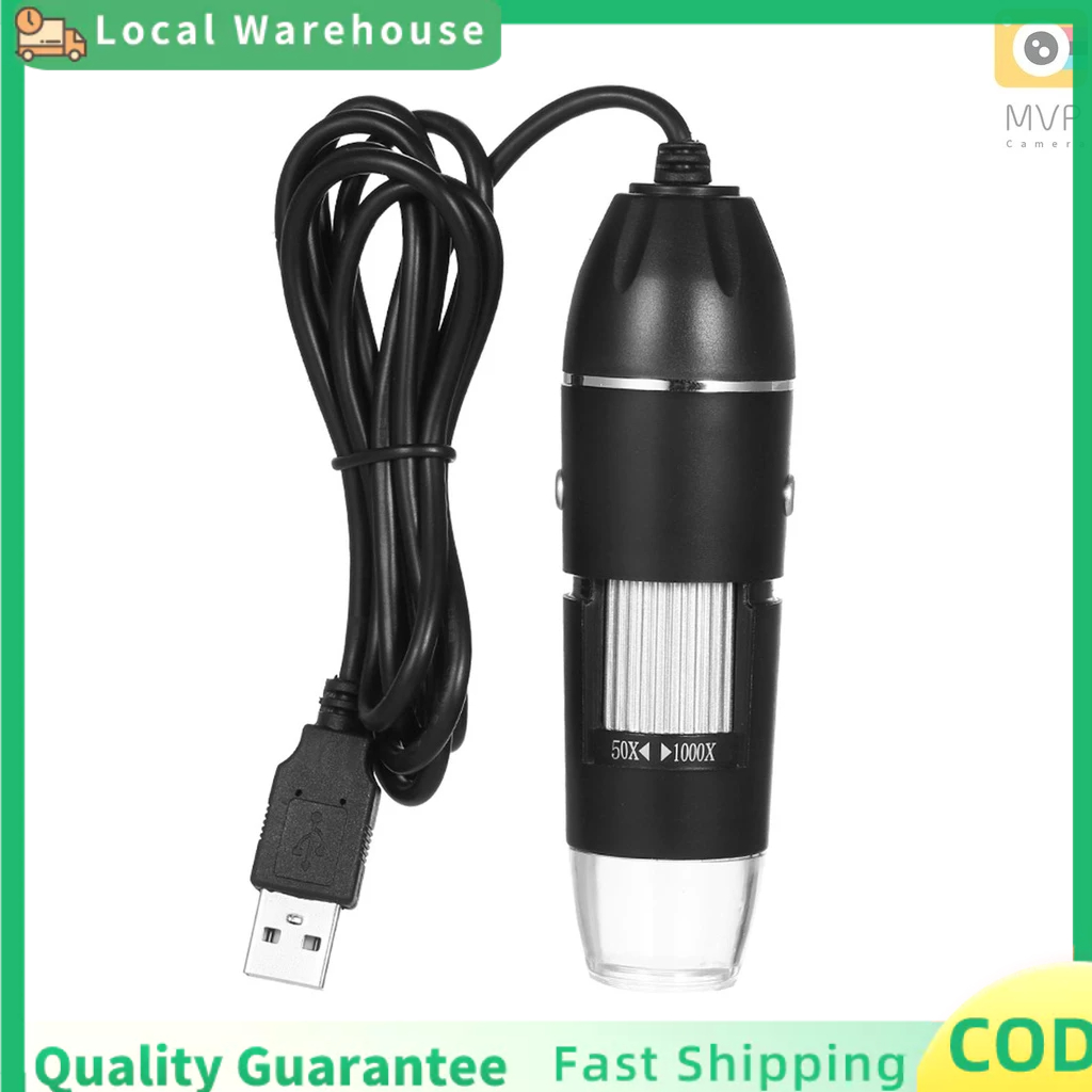 Digital Zoom Microscope USB Handheld & Desktop Magnifier 0.3MP Camera 8 ...