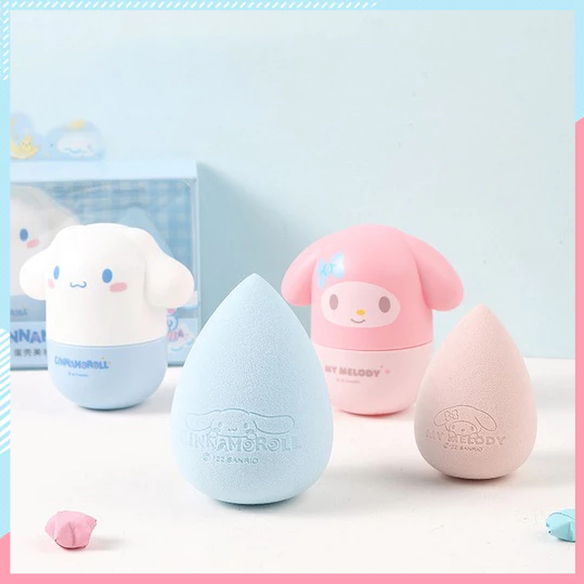 Sanrio Beauty Egg Miniso Cinnamoroll My Melody Sponges Makeup Puff Egg ...