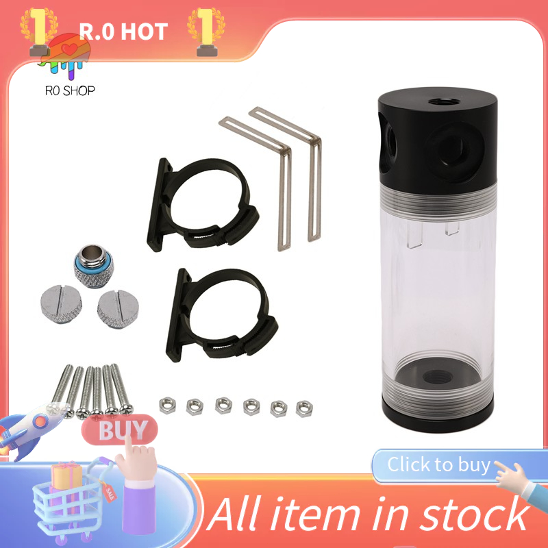 Acrylic Cylinder Reservoir Water Tank G1/4 50Mm X 140Mm For Pc Liquid ...