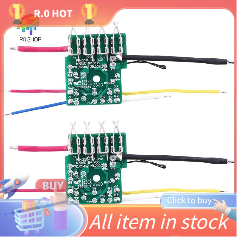 2X Li-Ion Battery Charging Protection Circuit Board PCB for Black ...