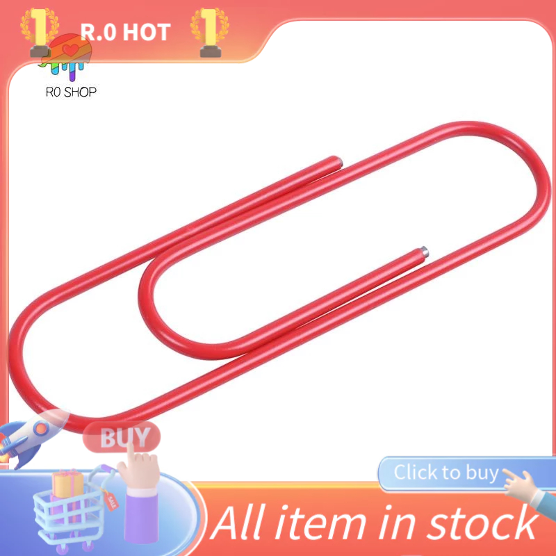 Super Large Paper Clips Vinyl Coated, 30 Pack 4 Inch Assorted Color ...
