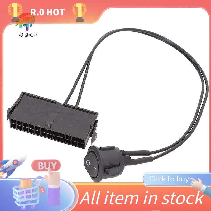 24 Pin Female ATX PSU Power Supply Starter Tester Start Up Jumper ON ...