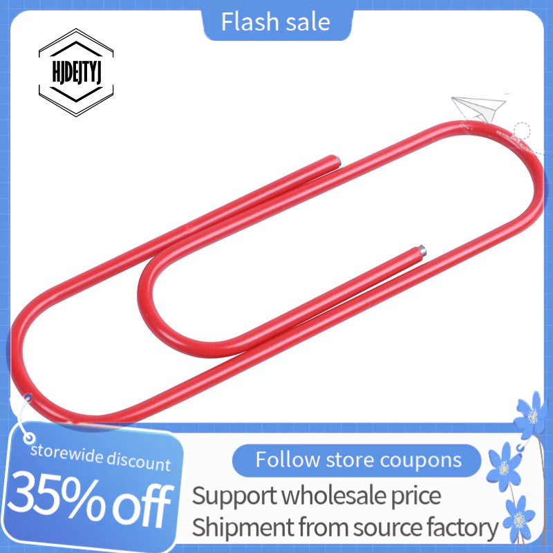 Super Large Paper Clips Vinyl Coated, 30 Pack 4 Inch Assorted Color ...