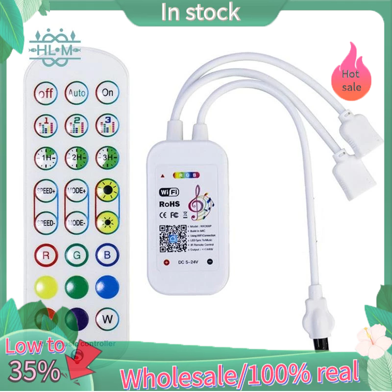 Wi-fi Mini Rgb Led Controller + 24keys Remote Controller DC5-28V Mini ...