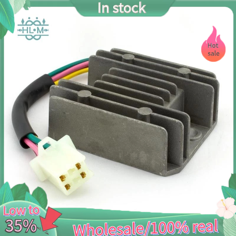 Universal 4 Wire Full Wave Black Motorcycle Regulator Rectifier 12V DC ...