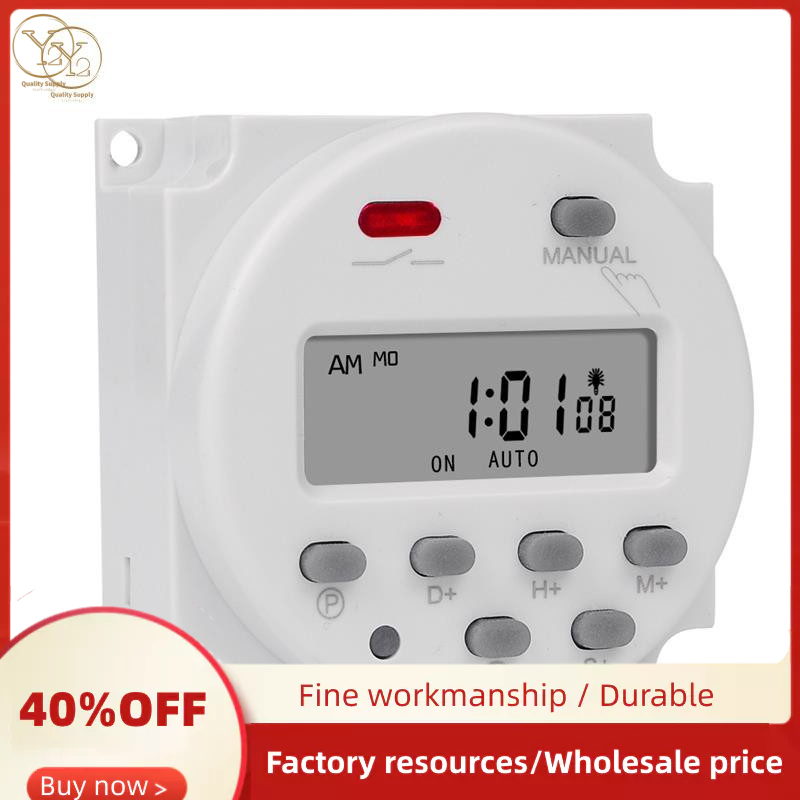 SINOTIMER 1 Second Interval 220V Digital LCD Timer Switch 7 Days Weekly ...