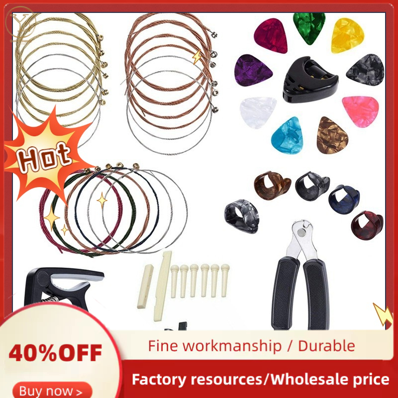 34 PCS Guitar Accessories Kit Including Guitar Picks,Capo,Acoustic ...