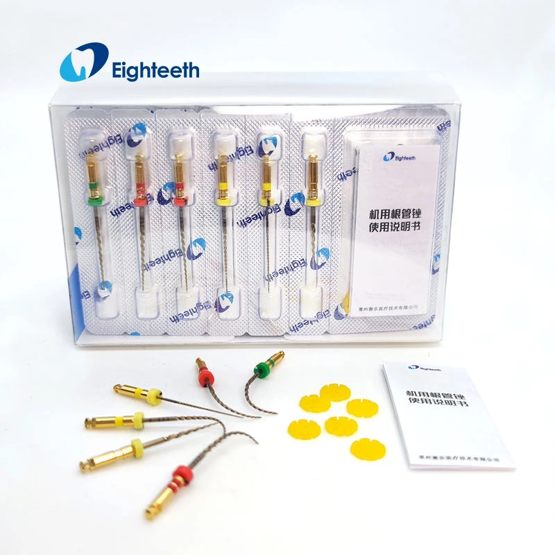 Eighteeth E-FLEX Dental Root Canal File Golden Nickel Titanium Root ...