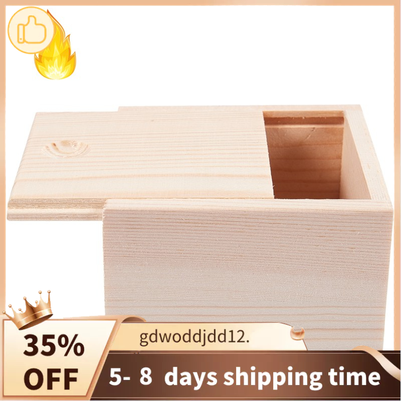 Superior Small Plain Wooden Storage Box Case for Jewellery Small ...