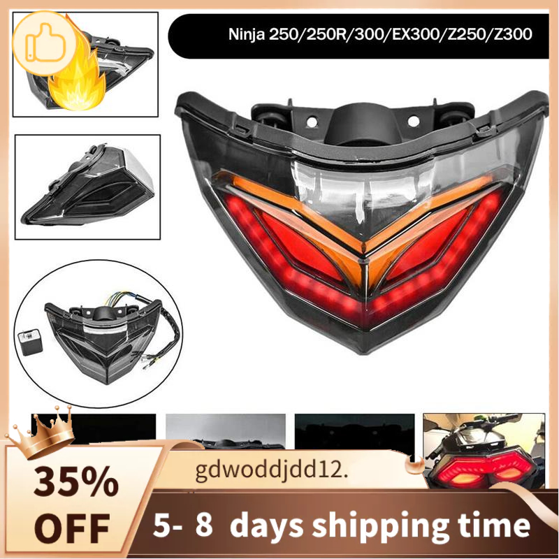 Superior Motorcycle LED Tail Lights Brake Rear Turn Signals Integrated ...