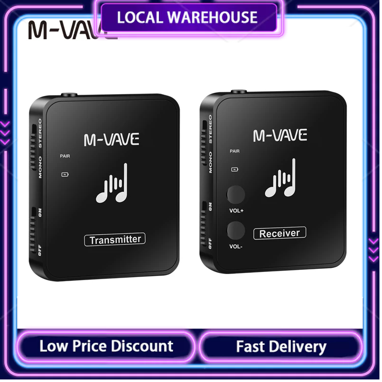 [COD] M-VAVE WP-10 2.4GHz Wireless Ear Back Receiver & Transmitter ...