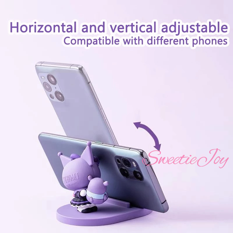 MINISO Sanrio Kuromi Phone Stand Cute Student Desktop Phone Stand Doll ...