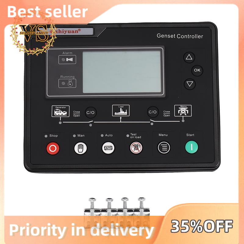 SL6120U AMF Generator Set Controller LCD Automatic Start Genset Ats ...