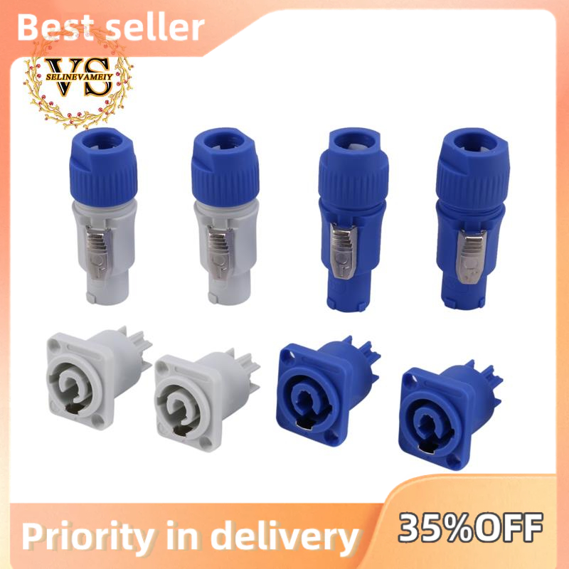 4 Sets PowerCON Connector,NAC3FCA+NAC3MPA-1&NAC3FCB+NAC3MPB-1,Lockable ...