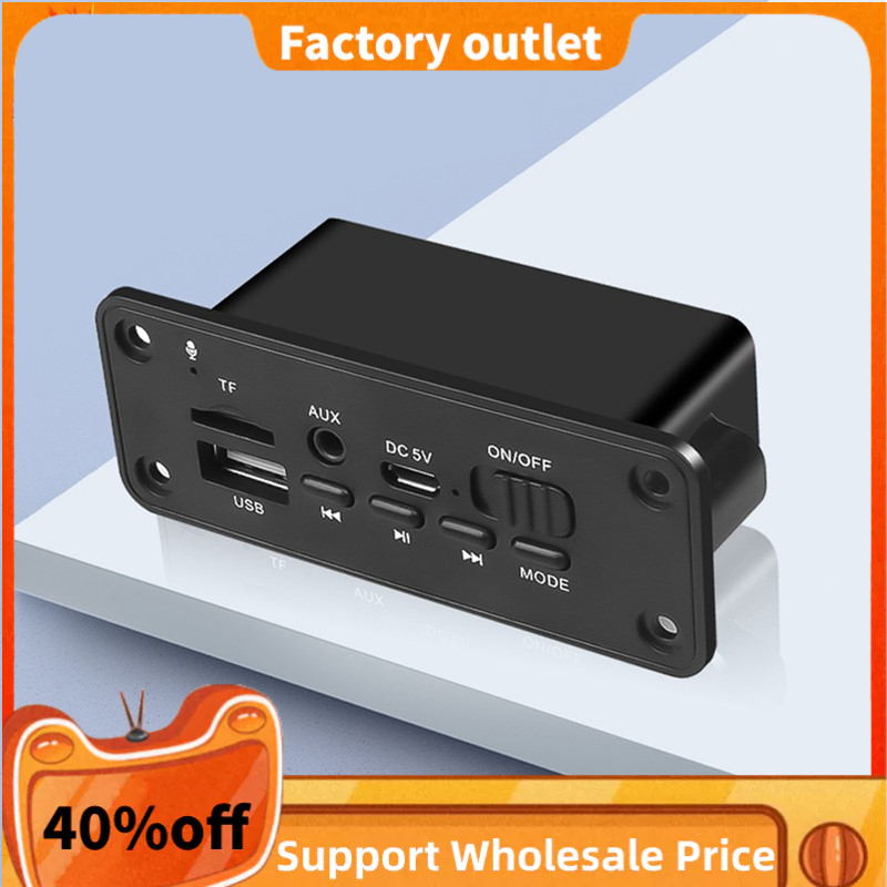 MP3 Player Decoder Board 2 x 3W Amplifier Bluetooth 5.0 Audio Module ...