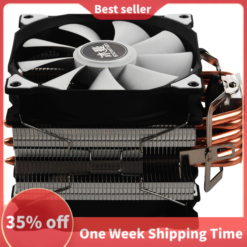 High Quality SNOWMAN M-T6 4PIN CPU Cooler Master 6 Heatpipe Double Fans ...
