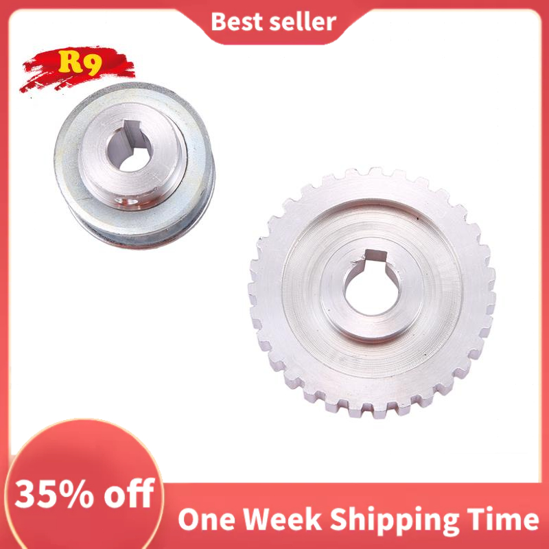 High Quality 2Pcs Metal Synchronous Pulley Gear Motor Belt Gear Drive ...