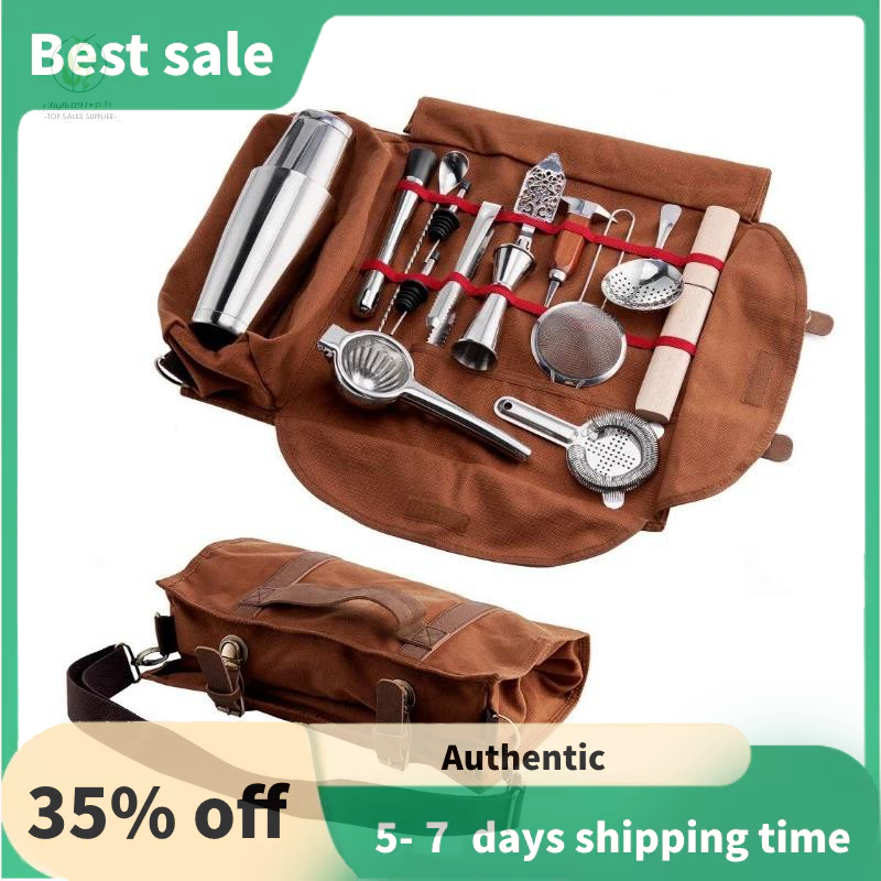 Bar Bartender Carrying Bag Creative Bartender Canvas Toolkit Pack Bar ...