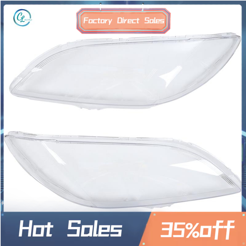 1 Pair Car Left & Right Front Headlight Cover Waterproof Clear ...