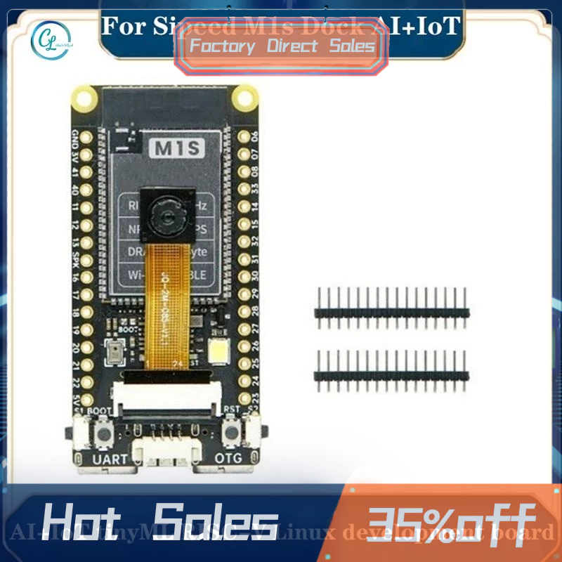 For Speed M1S Dock+M1S Core Board+2MP Camera AI+IOT TinyML RISC-V Linux Artificial Intelligent ...
