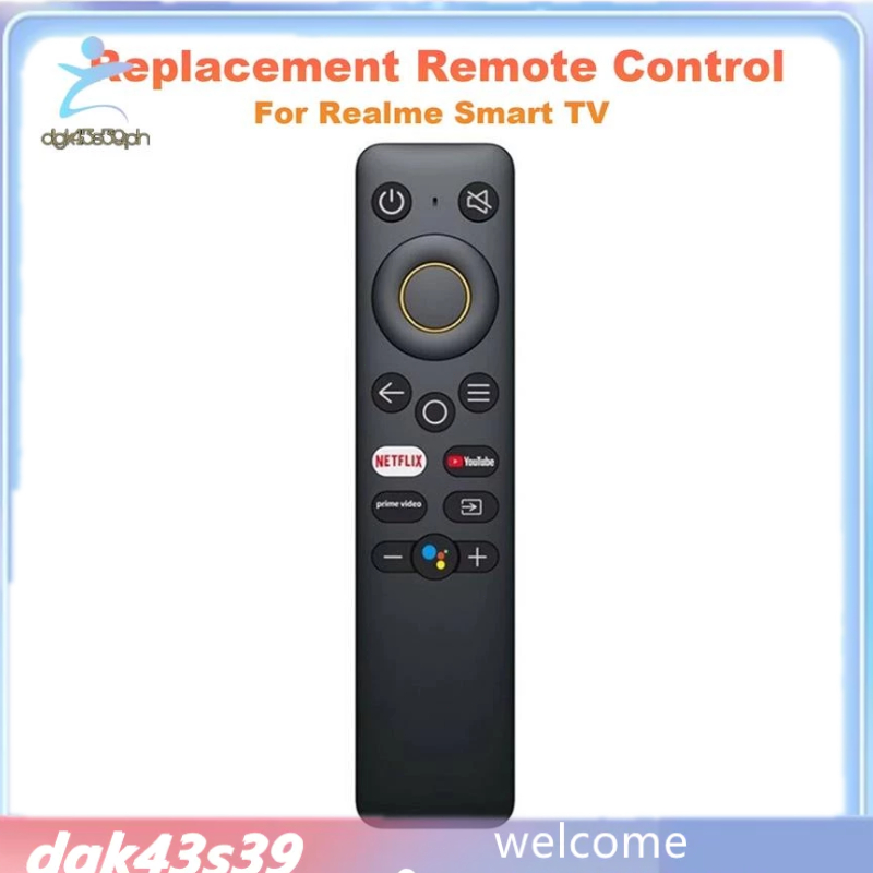 1 PCS Black Replace Remote Control for Realme Smart TV for Netflix Google Assistant REM-V1 ...