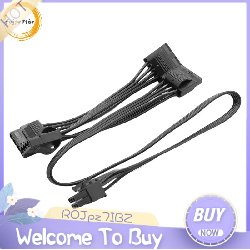 6Pin to 4 Molex Modular Power Supply Cable 6Pin to 4 IDE Cable for ...