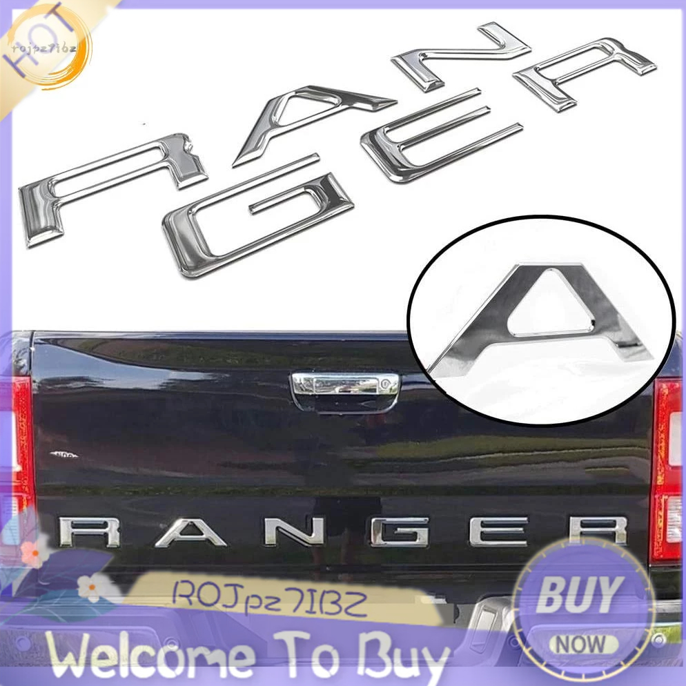 Tailgate Insert Letters for Ford Ranger 2019 2020, 3D Raised & Decals ...