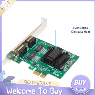 2-Port Gigabit PCIe Network Card 1000M Dual Ports PCI Express Ethernet ...