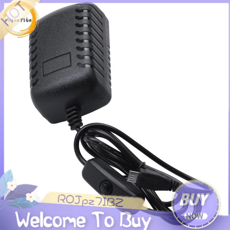 US Plug 5V3A 5V/3A Raspberry PI 3 Model B+Plus Power Adapter ON/OFF ...