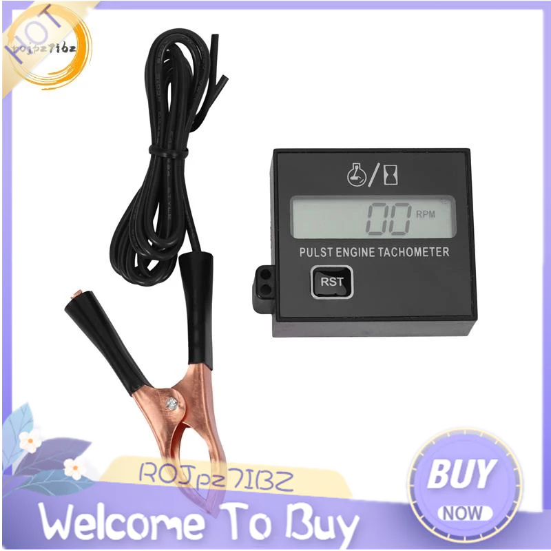 New Gasoline Digital Engine Tachometer Inductive Pulse Tachometer ...