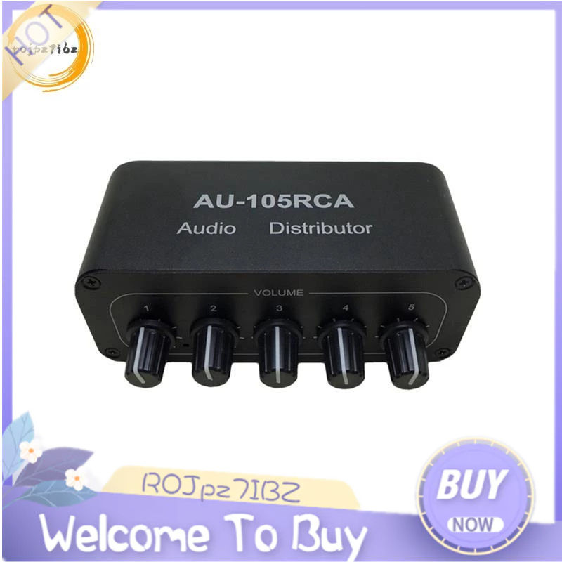 Stereo Audio Mixer 1 Input 5 Output Multi-Channel Audio Source ...