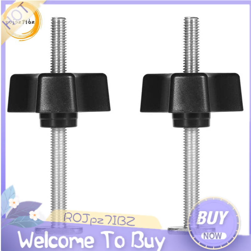 2 Set T Screw and M8 Plastic Handle,Metal Quick Acting Hold Down Clamp ...