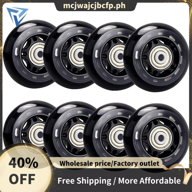 8 Pack Inline Skate Wheels, Indoor/Outdoor Roller Skate Wheels ...