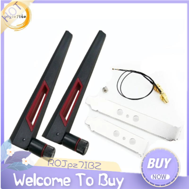 2X8Dbi Dual Band M.2 IPEX MHF4 U.Fl Cable to RP-SMA Pigtail WiFi ...