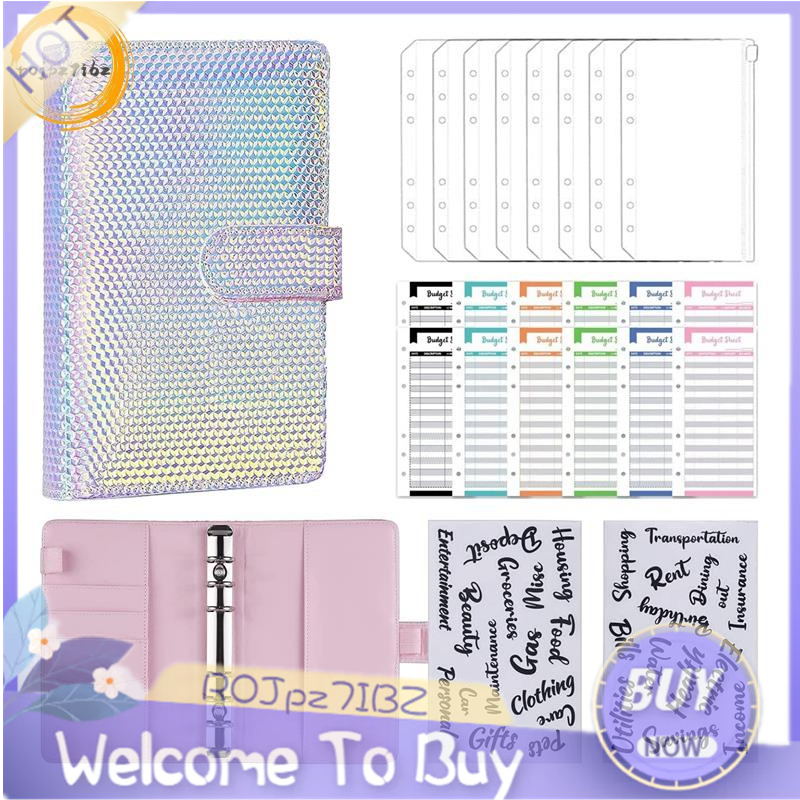 A6 Money Budget Ring Binder,Cash Stuffing Budget Wallet Planner Binder ...