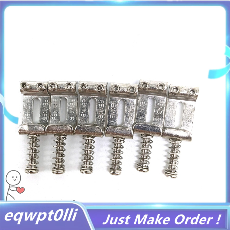 6 Roller Bridge Pull String Code Electric Guitar Saddle for Stratocaster Telecaster Electric ...