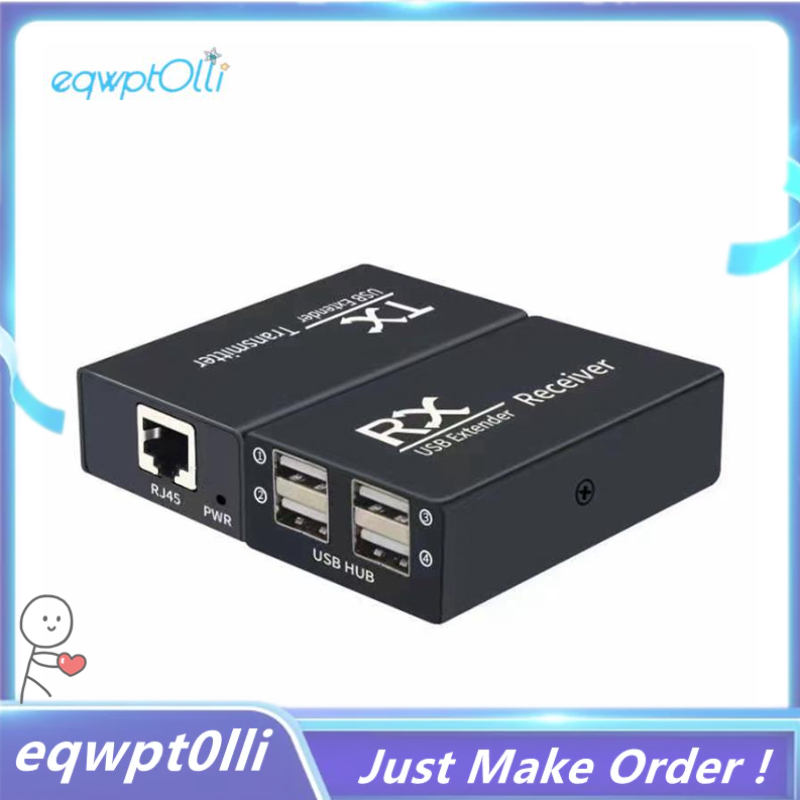 ^'120M USB Extender 4 Port USB2.0 Hub Extender Over RJ45 Ethernet USB UTP Extension Transmitter ...