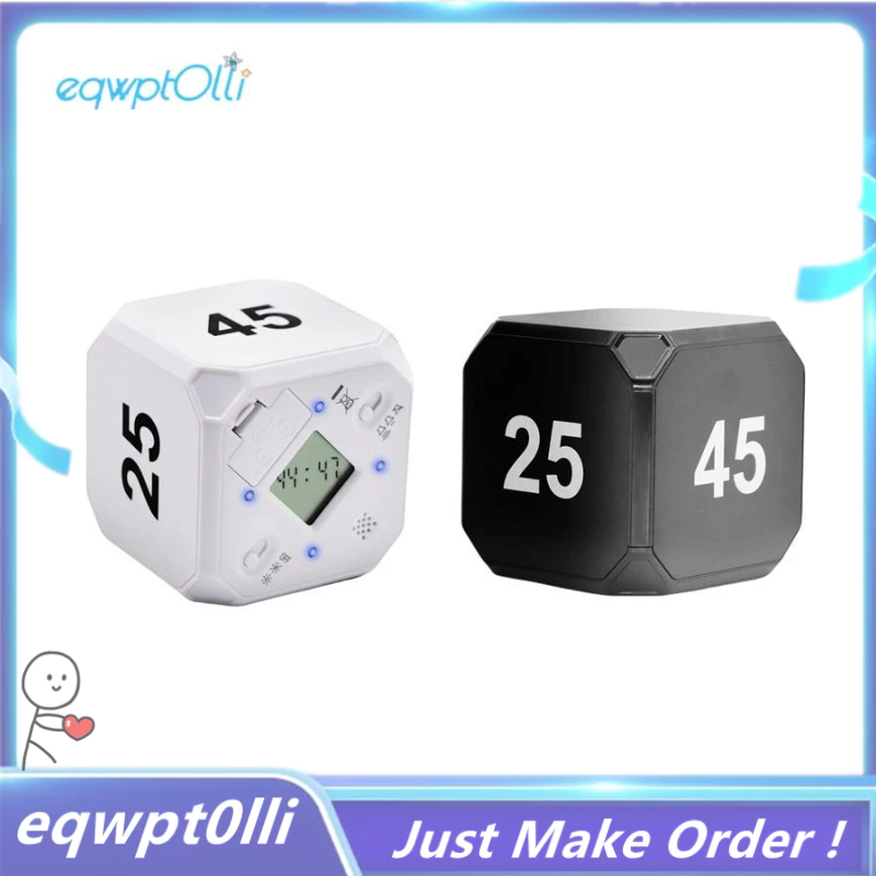 Cube Timer Kitchen Timer Gravity Sensor Flip Meditation Timer For Time
