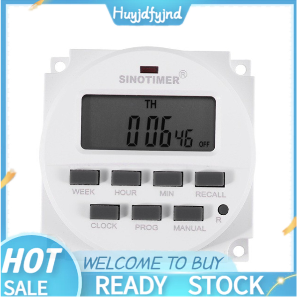 Sinotimer 220V Ac Digital 7 Day Weekly Programmable Timer Switch ...