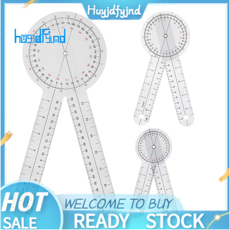 3-Piece Goniometer 6/8/12 Inch Occupational Therapy Protractor Tool ...