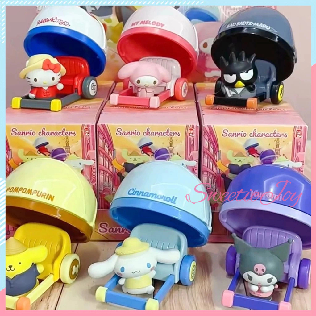 Sanrio Huangbao Car Series Blind Box Trendy Play Kuromi My Melody Toys ...