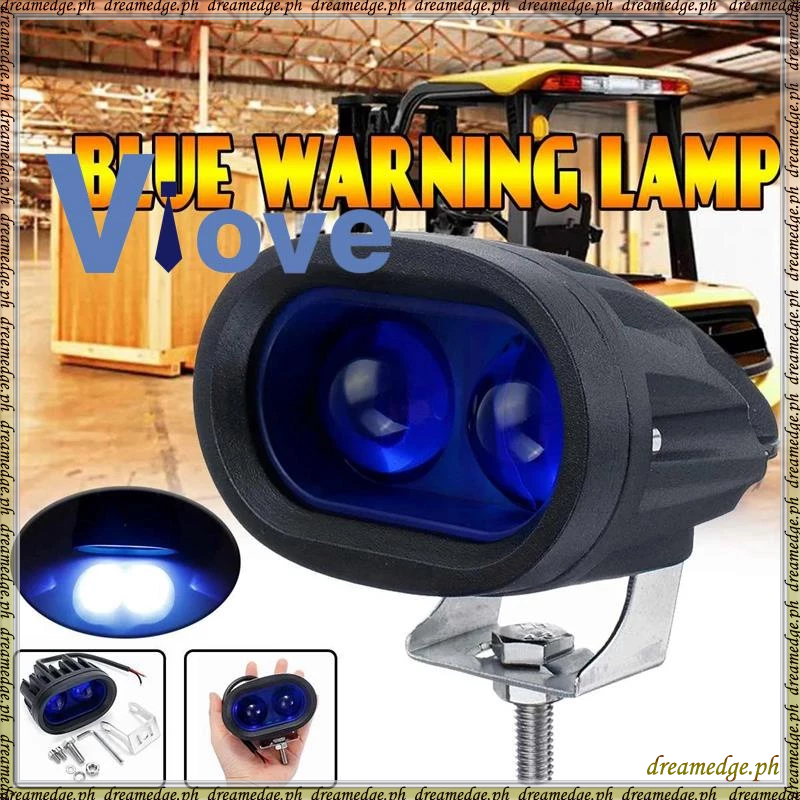 10V-80V Vehicle Blue LED Warning Signal Lamp Forklift Truck Work Spot ...