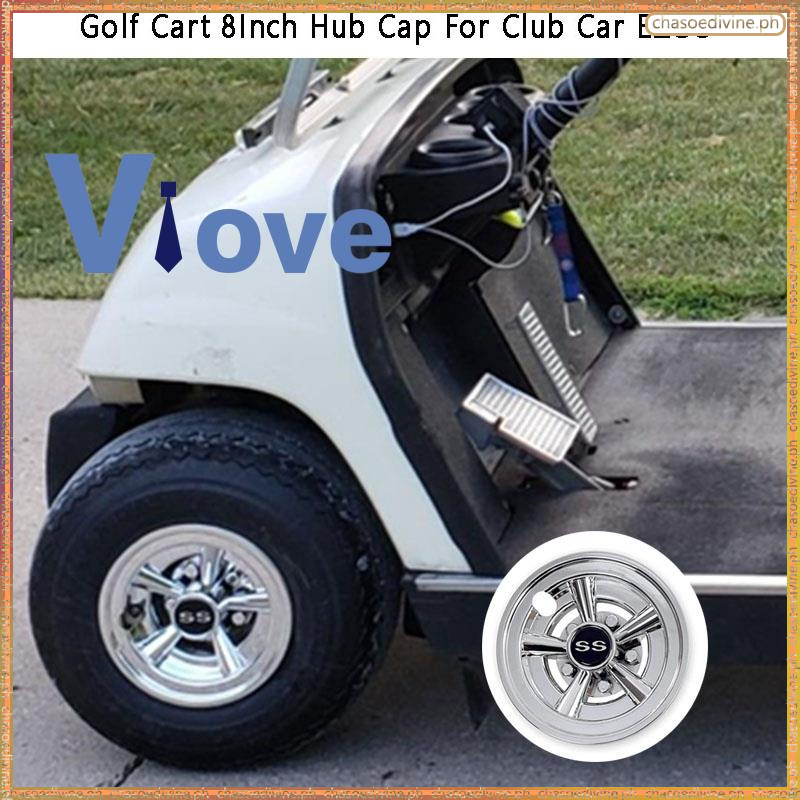 2Pcs 8Inch SS Golf Cart Wheel Covers 5 Spoke Design Hub Cap for Golf ...