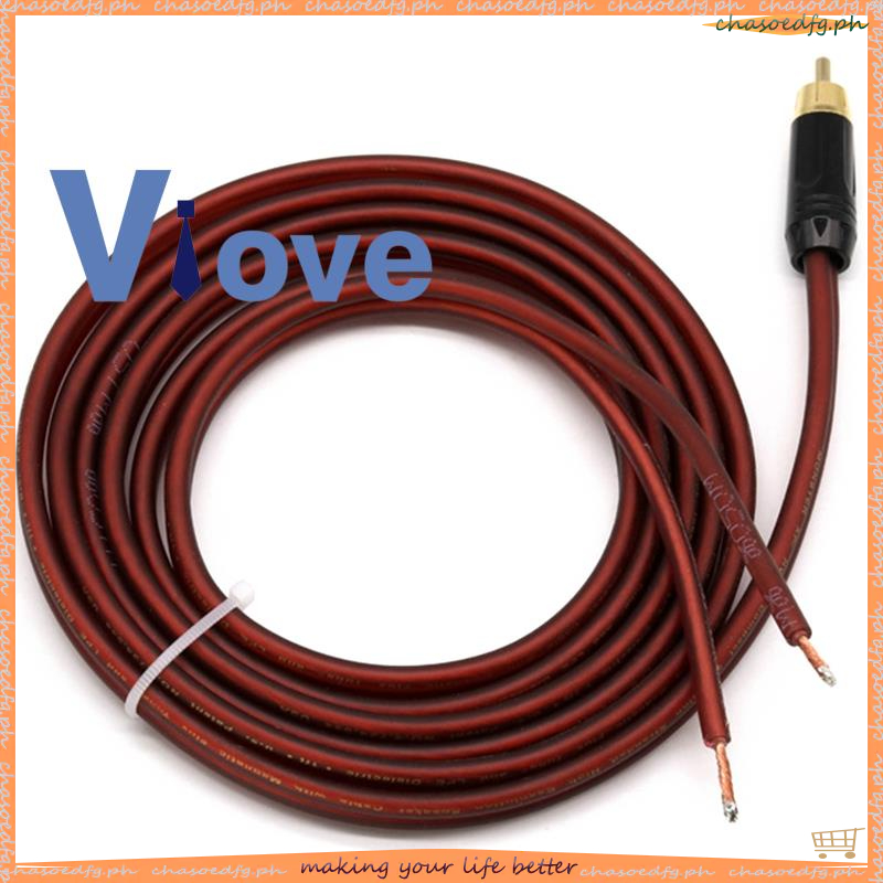 RCA Speaker Cable Bare Wire Speaker Wire to RCA Plug,Replace RCA Plug ...